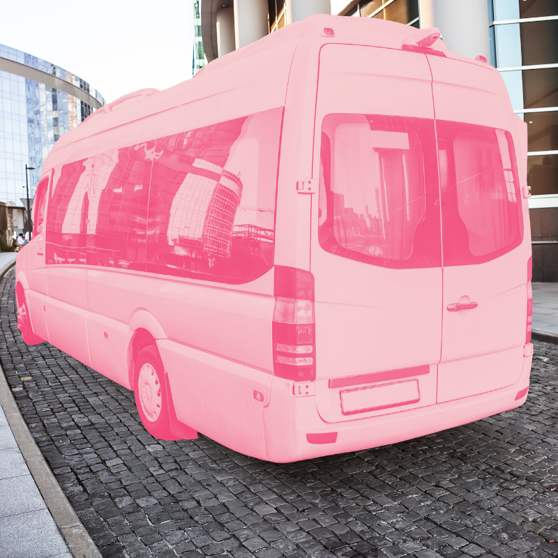 Pink Party Bus - Hamburg Activities - Red Cactus Events